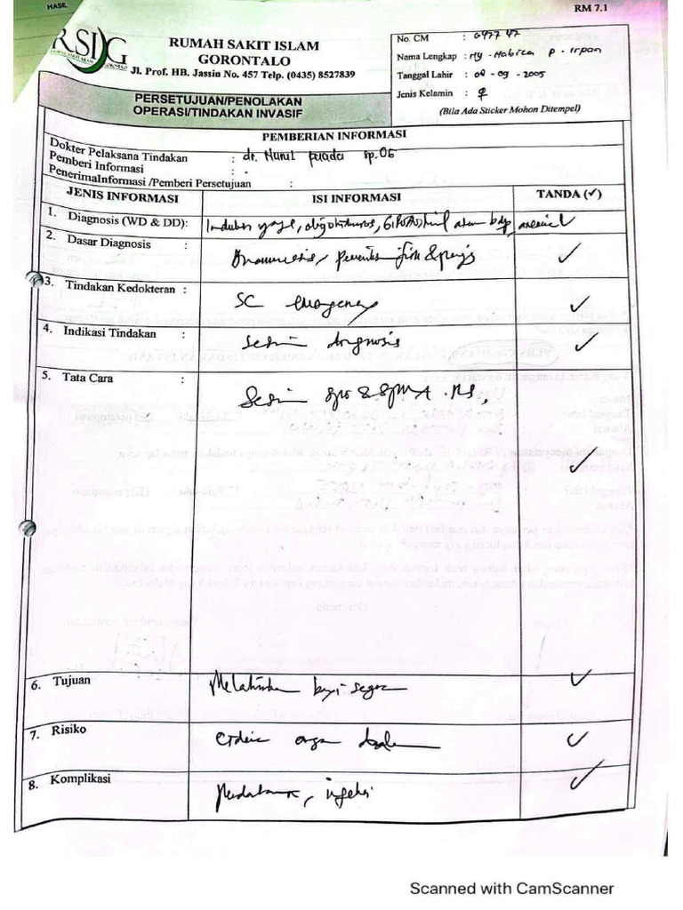 Panduan Informed Consent Medis | PDF