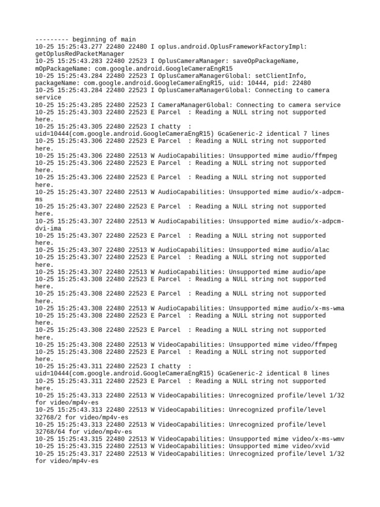Log Cat 1698222343107 | PDF | Computing | Computer Programming
