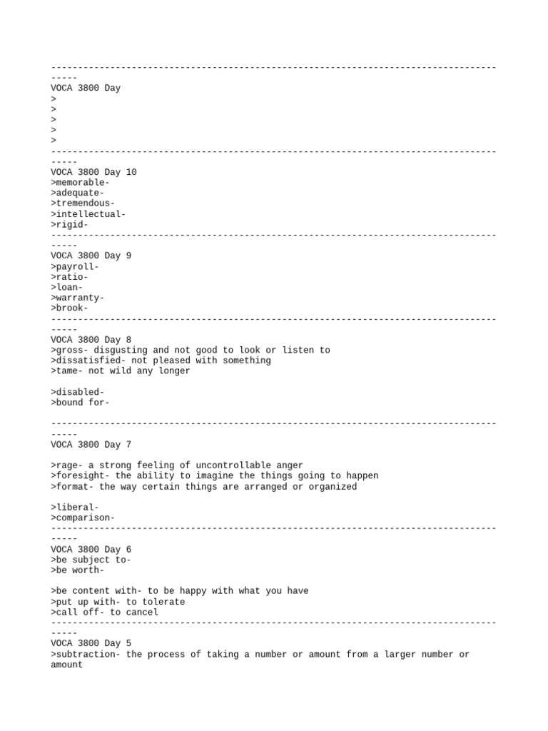 Advanced Voca 1 | Download Free PDF | Feeling | Reason