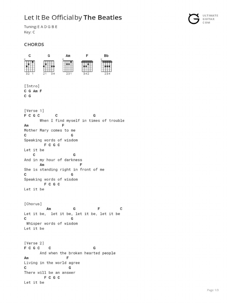 Let It Be Official | PDF
