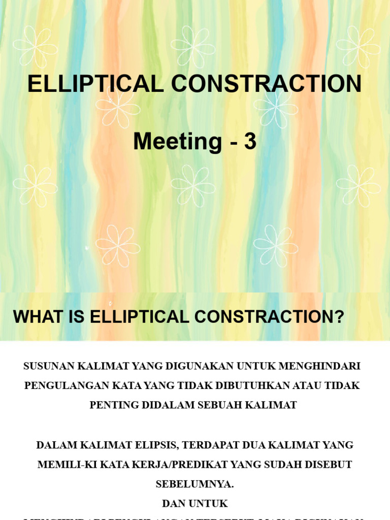 Elliptical Construction | PDF | Linguistics | Grammar