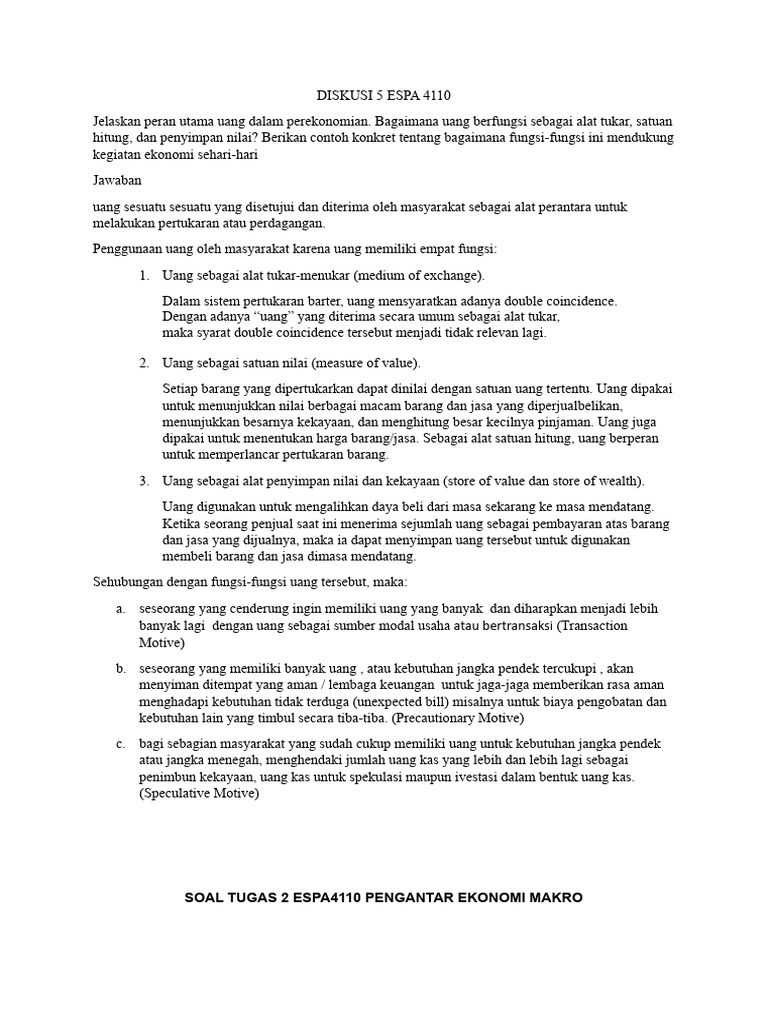 DISKUSI 5 ESPA 4110 Thersia Jumaryanti | PDF