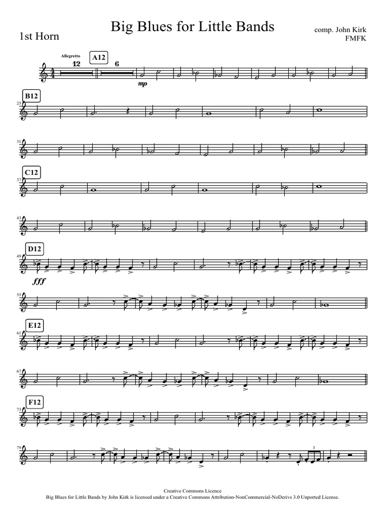 Big Blues for Little Bands Overview | PDF