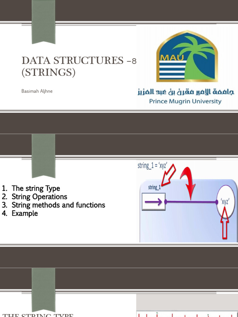 8 - Data Structures (Strings) - ST | PDF | String (Computer Science) | Character Encoding