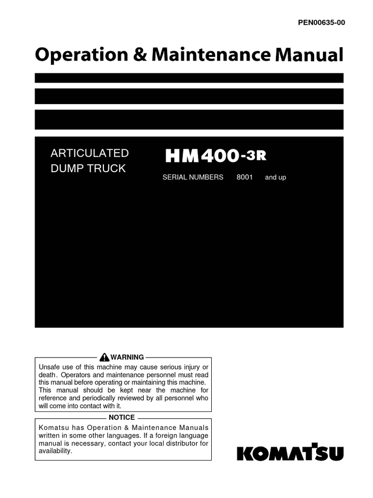 HM400-3R Omm Pen00635-00 | PDF | Computers | Technology & Engineering