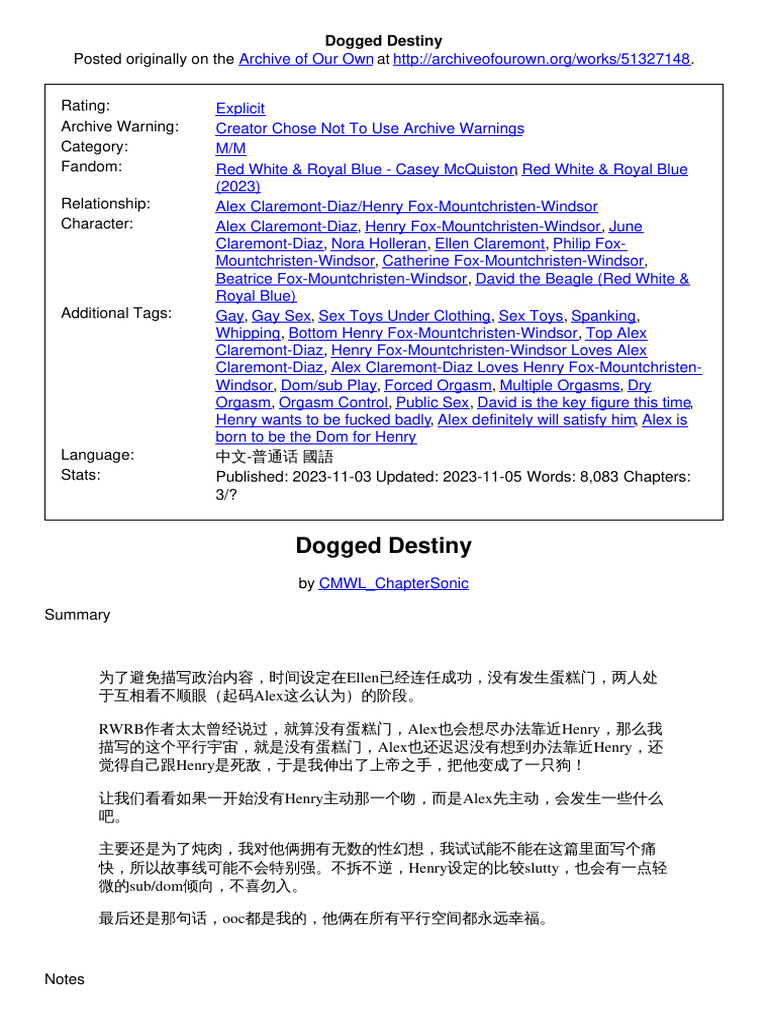 Dogged Destiny | PDF