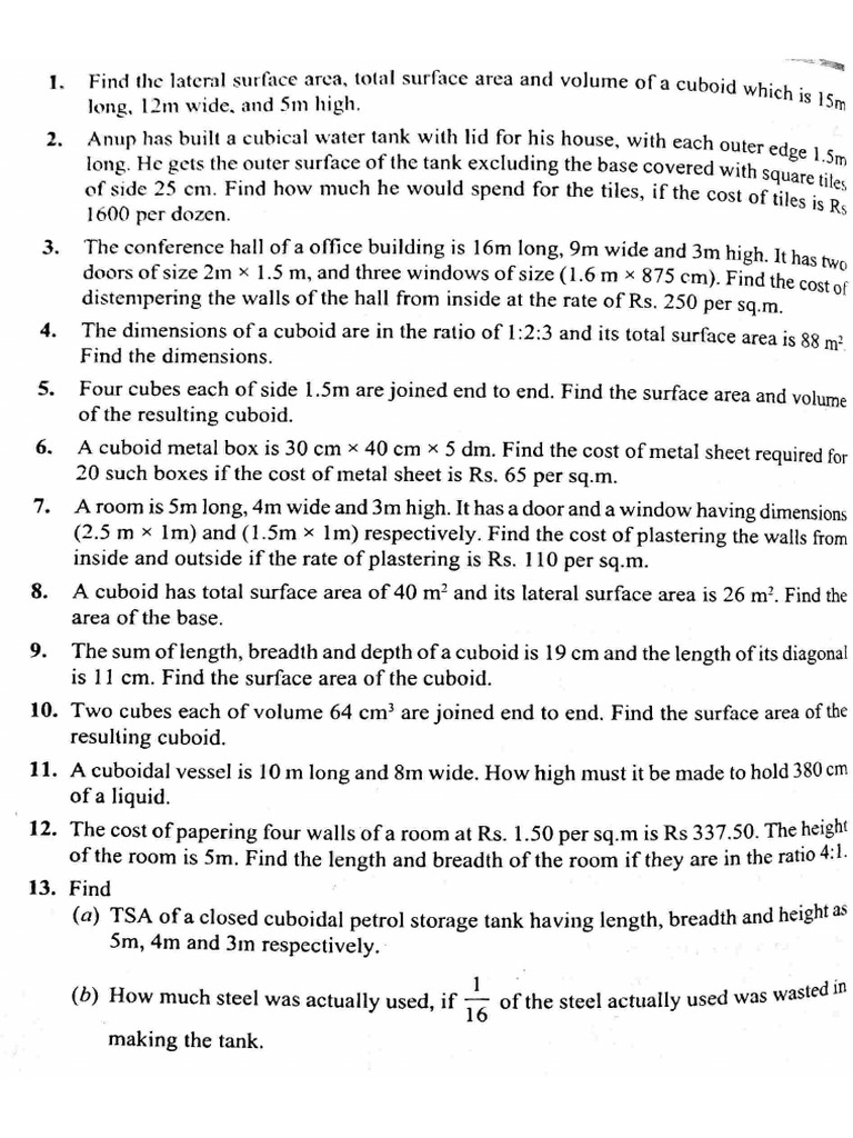 IX Worksheet 1 | PDF