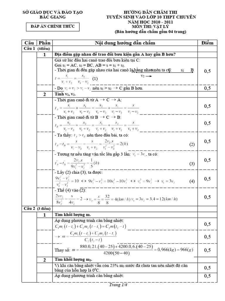 HDC Chuyen VL 2010 | PDF