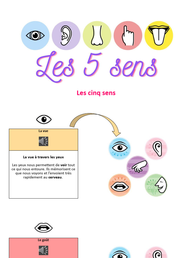 Les Cinq Sens | PDF | Arts du langage et discipline | Études des ...