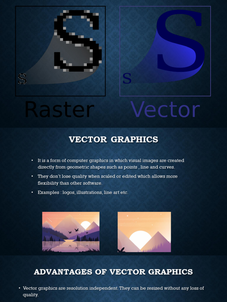 Vector Vs Raster by Suhasni | PDF | Graphics | Image Processing