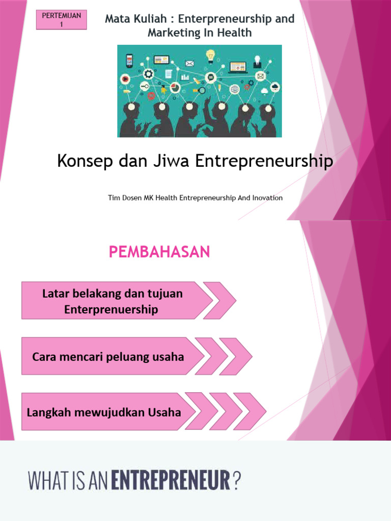 Konsep Dan Jiwa Entrepreneurship (Autosaved) | PDF | Karier & Perkembangan | Pengembangan Diri