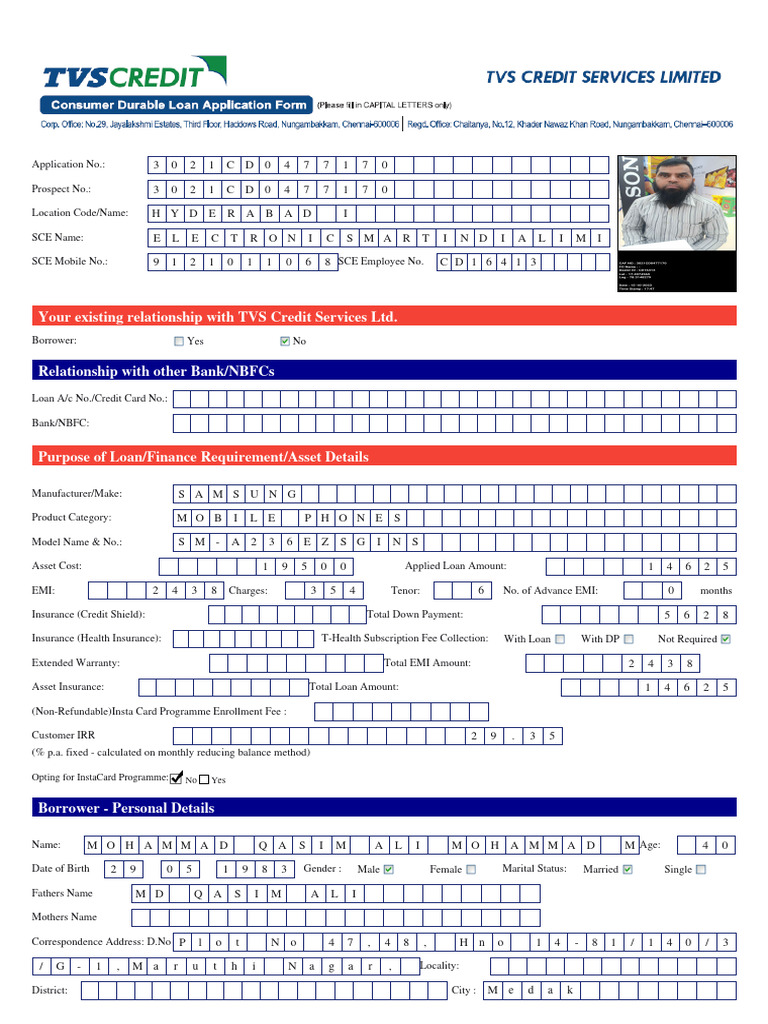 Application Form-1 | PDF