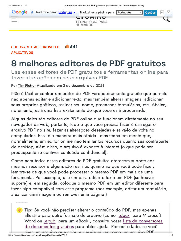 8 Melhores Editores de PDF Gratuitos (Atualizado em Dezembro de 2021) | PDF