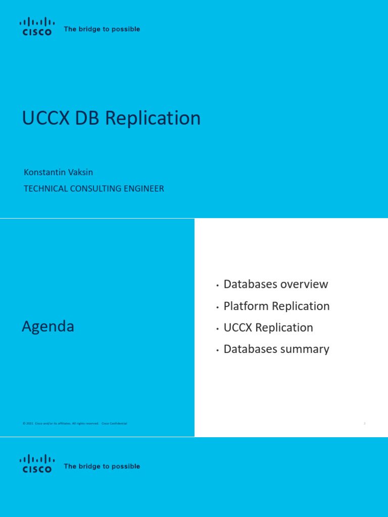3-UCCX DB Replication Video | PDF | Databases | Replication (Computing)