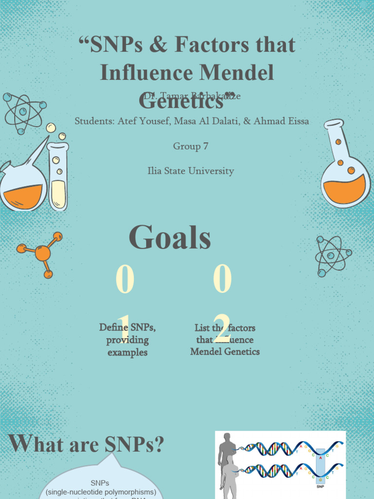 SNP's and Factors That Influence Mendel Genetics | PDF | Epistasis ...