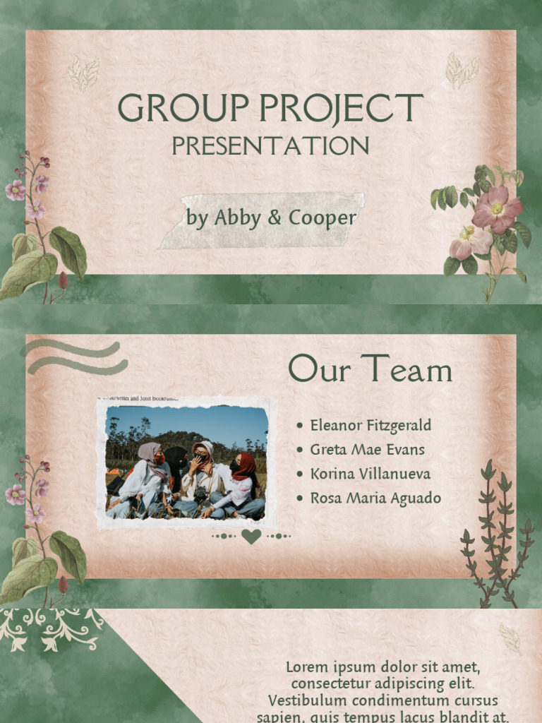 Group Project Presentation | PDF