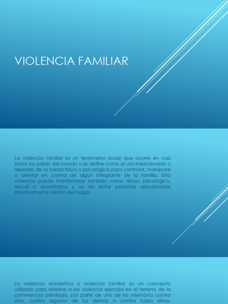 Prevención y Tratamiento de Violencia Familiar | PDF | Violencia ...