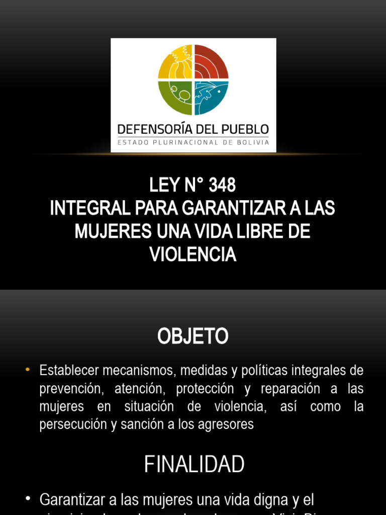 LEY #348 Resumen | PDF