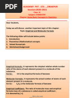 Class 11 Stoichiometry Notes PDF | PDF | Stoichiometry | Mole (Unit)