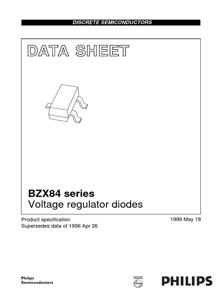 BZX84 Series Voltage Regulator Diodes | PDF | Diode | Specification ...