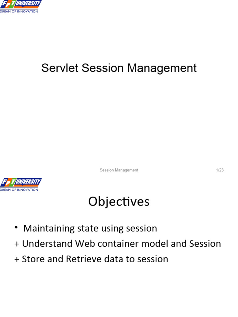 Servlet Session Management Guide | PDF | World Wide Web | Internet & Web