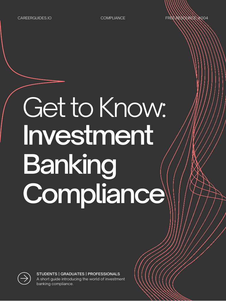 Career Guides - Investment Banking Compliance Officer Free Guide | PDF