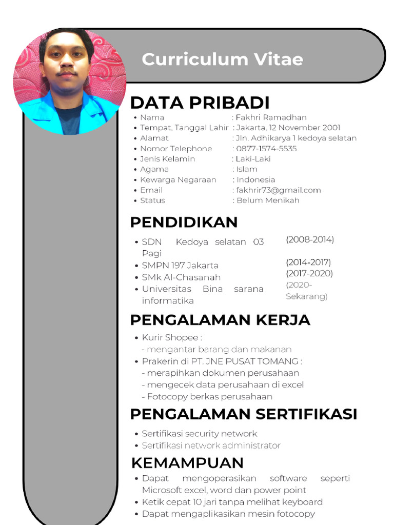 CV PKL | PDF