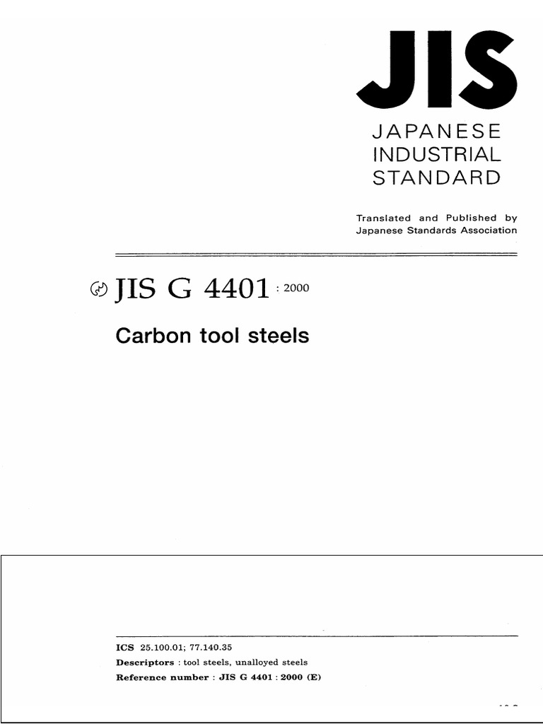 Jis G4401 | PDF