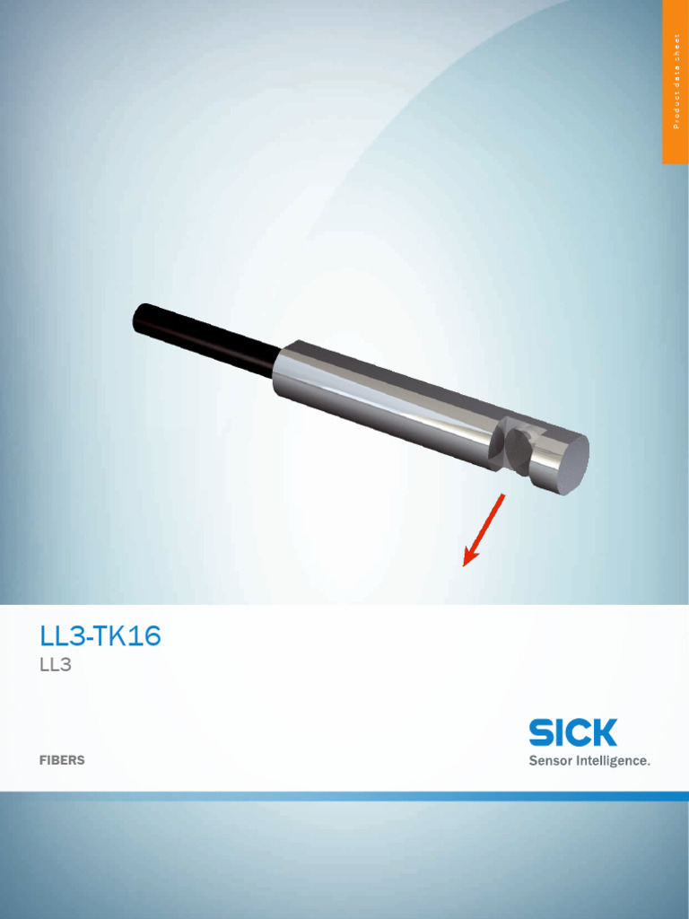 Hoja de datos del sensor LL3-TK16 | PDF