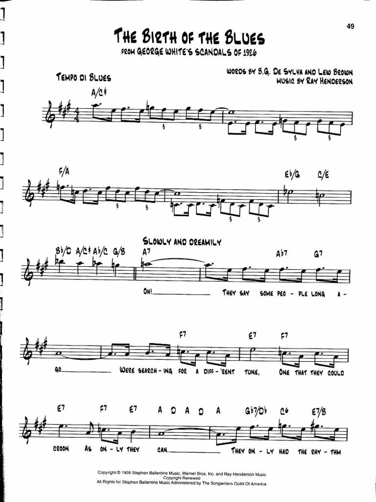 Birth of The Blues | PDF