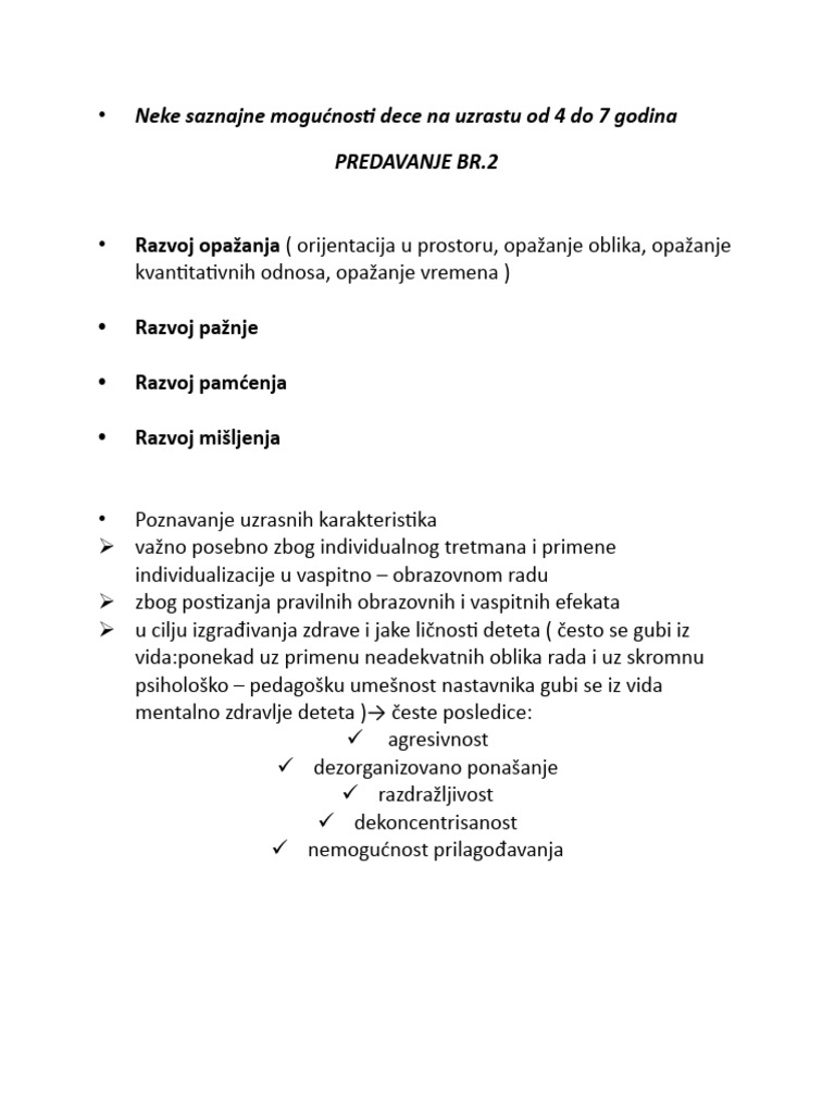 Predavanje br2 | PDF