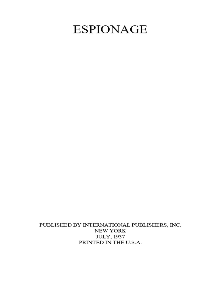 Espionage Tactics and Recruitment Methods | PDF | Politics | History