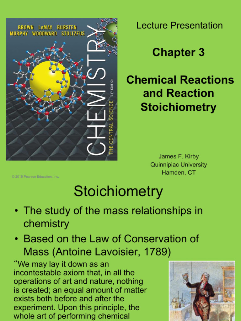 Chemical Reactions and Stoichiometry Guide | PDF | Stoichiometry | Mole ...