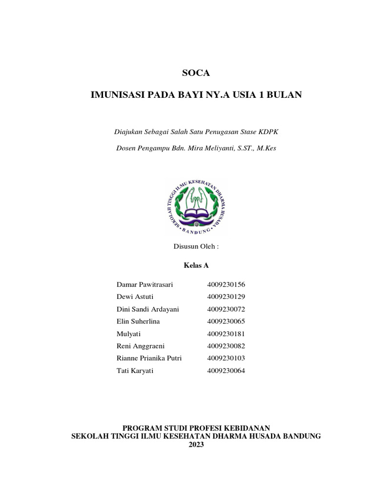 Soca Imunisasi BCG | PDF | Sains & Matematika