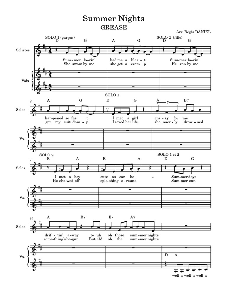 Summer Nights | PDF