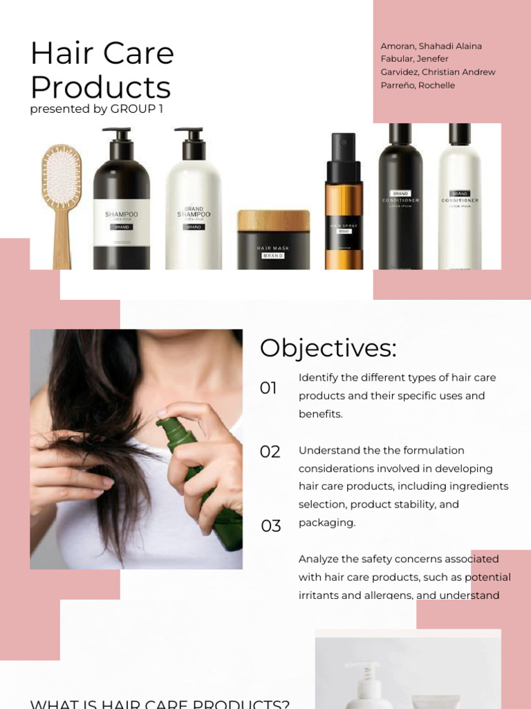 Hair Care Products | PDF | Shampoo | Chemistry