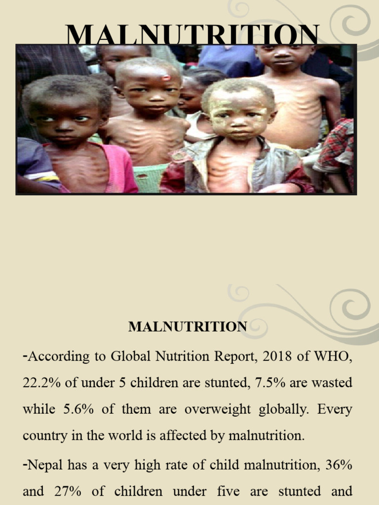 Nutritional Problems Malnutrition | PDF