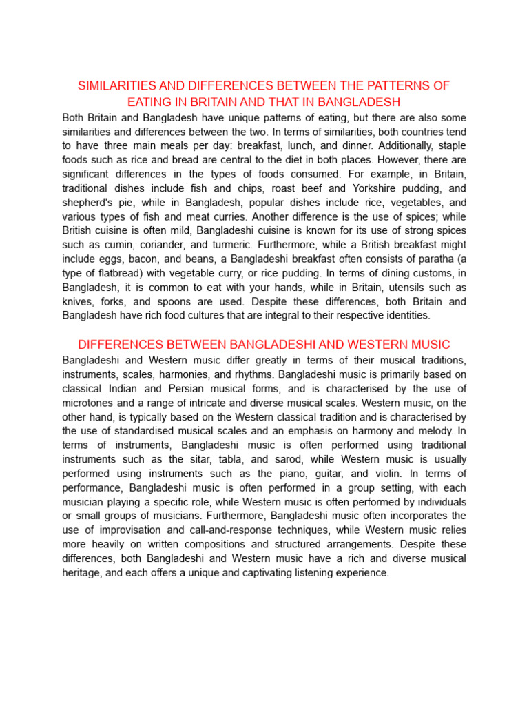 Paragraphs For HSC | PDF | Wellness