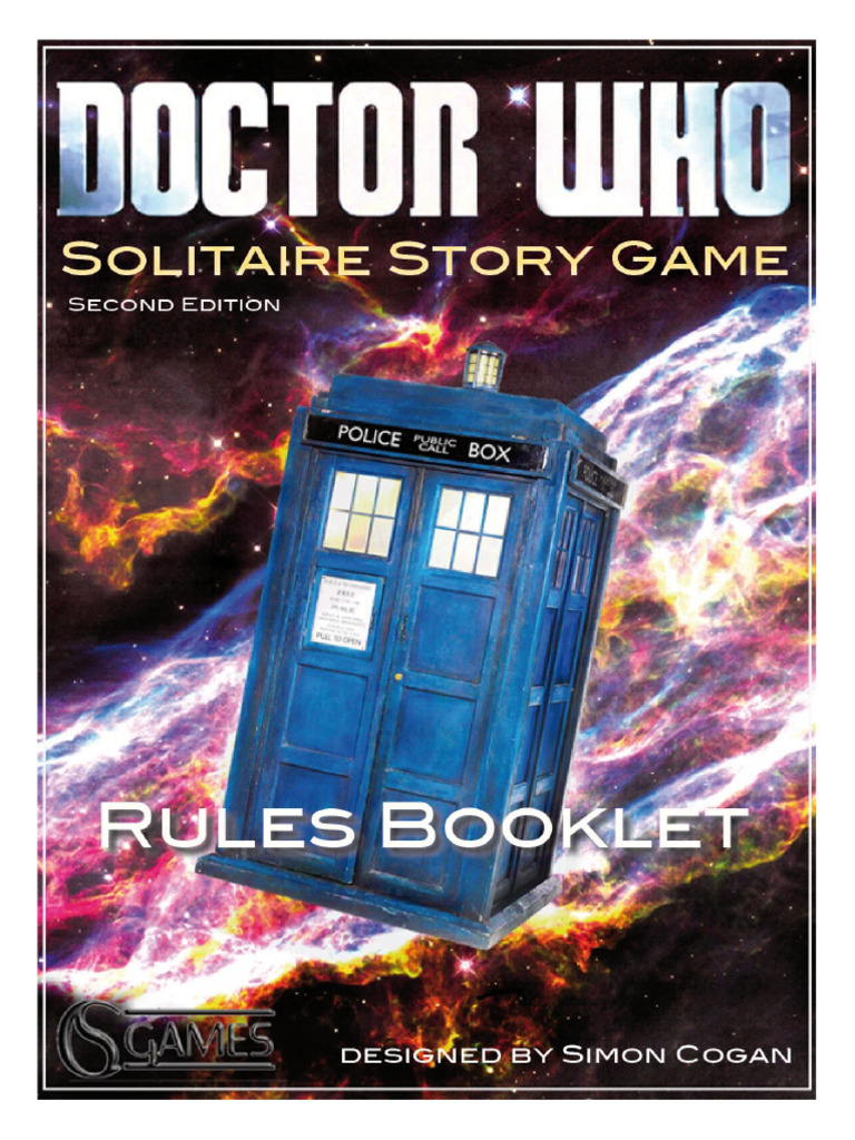 Doctor Who Solitary Story Game - New - Rules - Book - (Nov - 18) | PDF ...