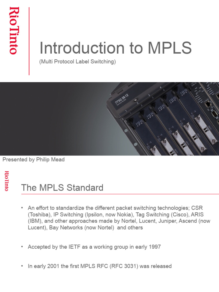 Introduction To MPLS | PDF | Networking | Multiprotocol Label Switching