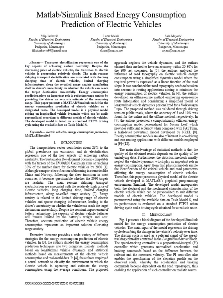 Matlab Simulink Based Energy Consumption | PDF | Electric Motor ... Matlab Simulink Based Energy Consumption | PDF | Electric Motor ...