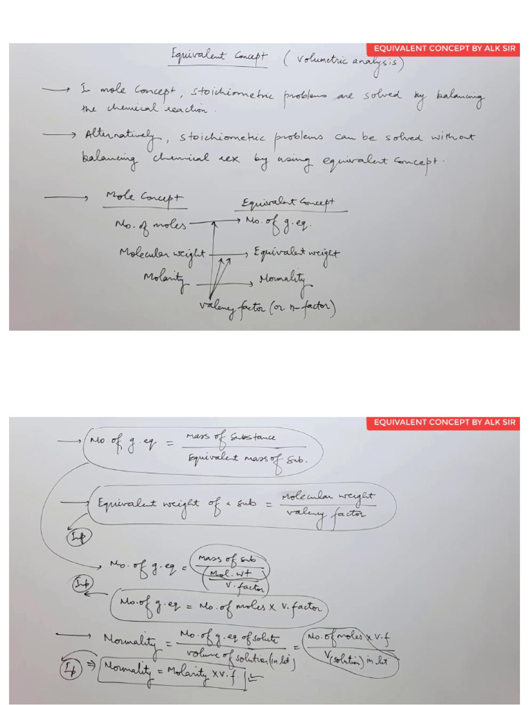 EQUIVALENT CONCEPT-L-1 | PDF