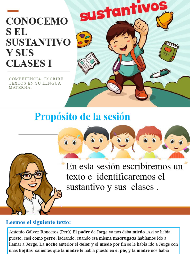 Conocemos El Sustantivo y Sus Clases | PDF