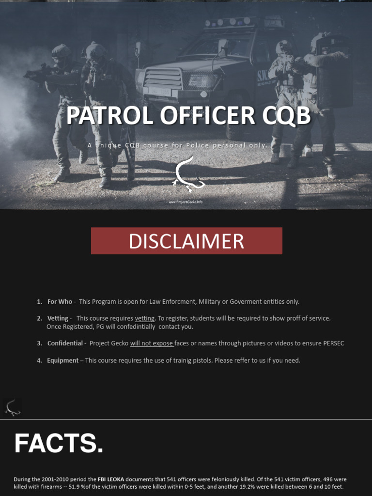 Patrol Officer CQB | PDF