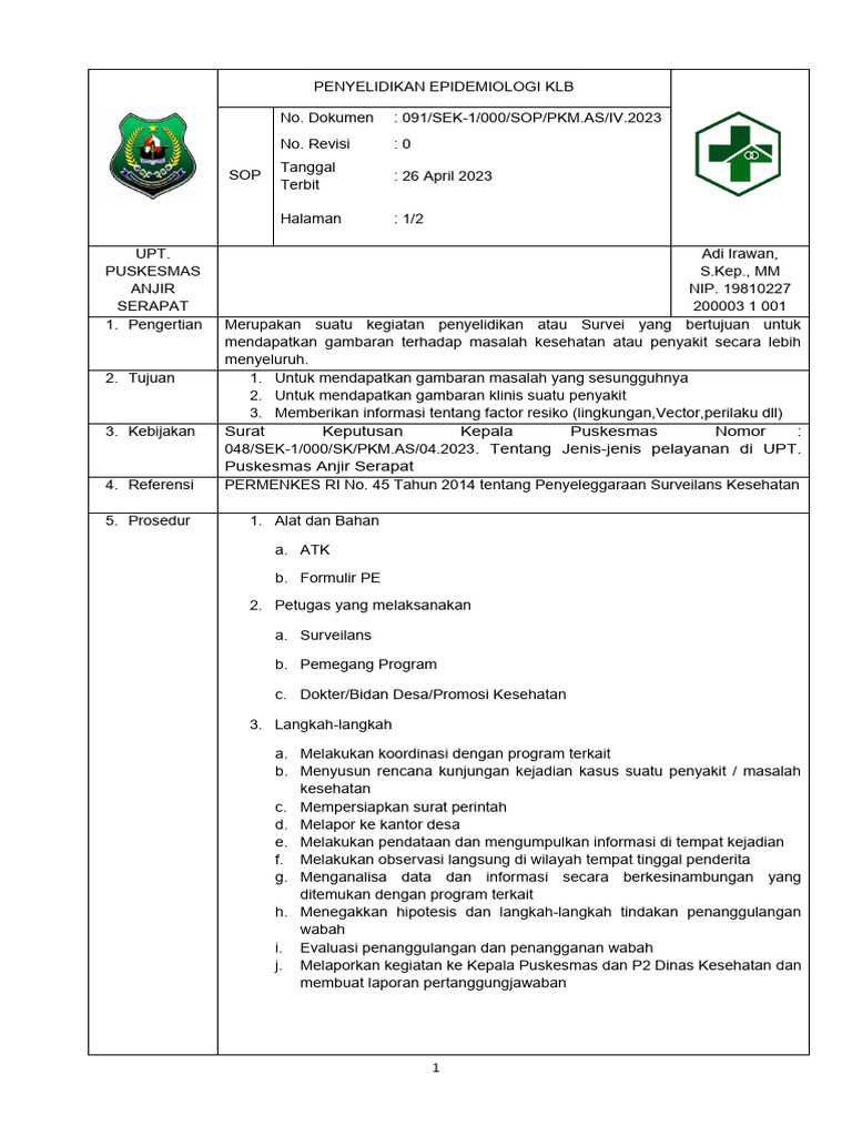 Sop Pe | PDF | Sains & Matematika