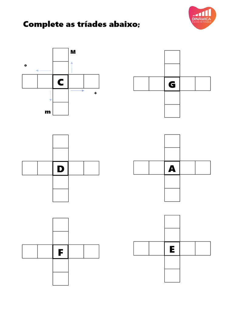 Complete as Tríades de M, C, G, D, A, F, E | PDF