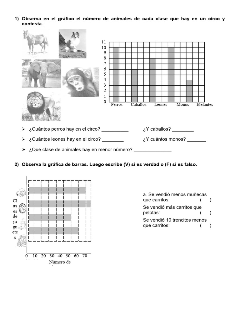 Grafico de Barras y Pictogramas Rosita | PDF | Alimentos