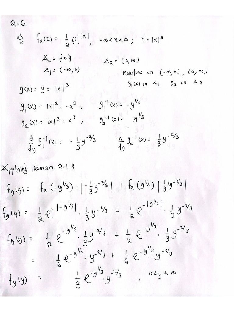Mathstat HW 3 | PDF