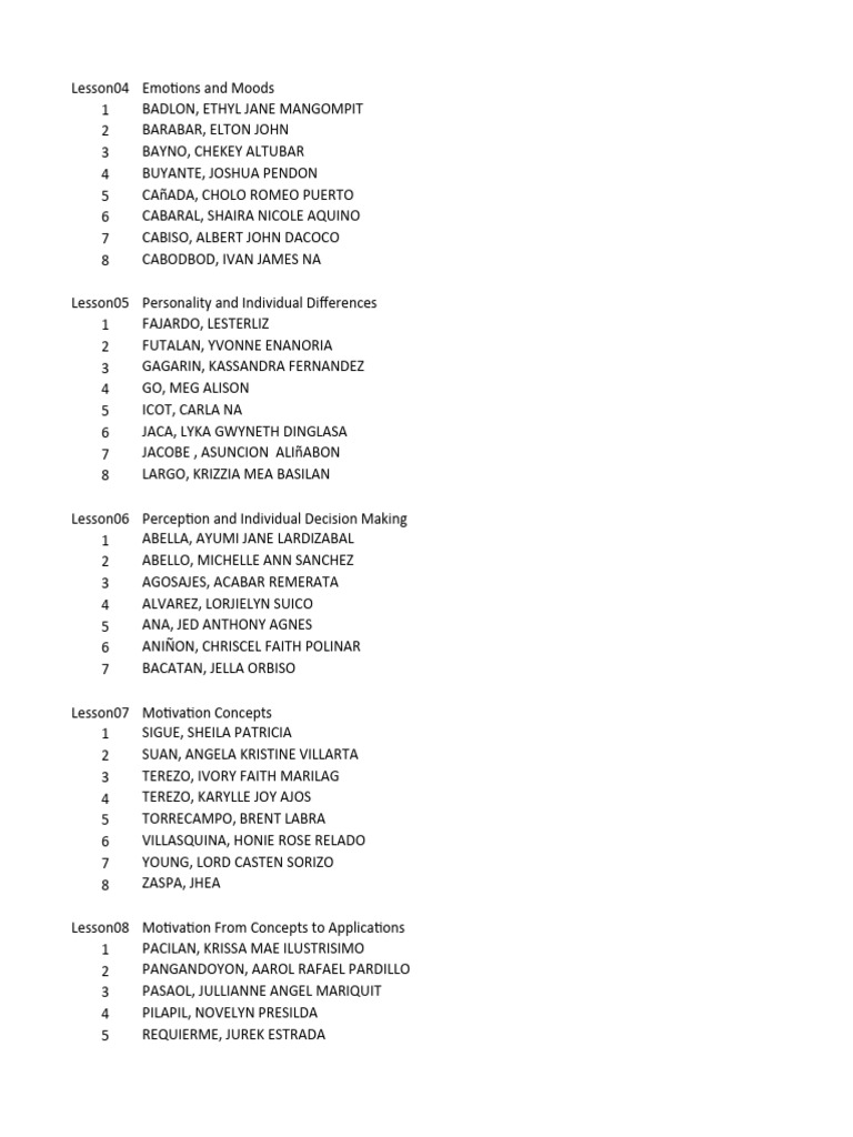 Groupings MGT131 | PDF