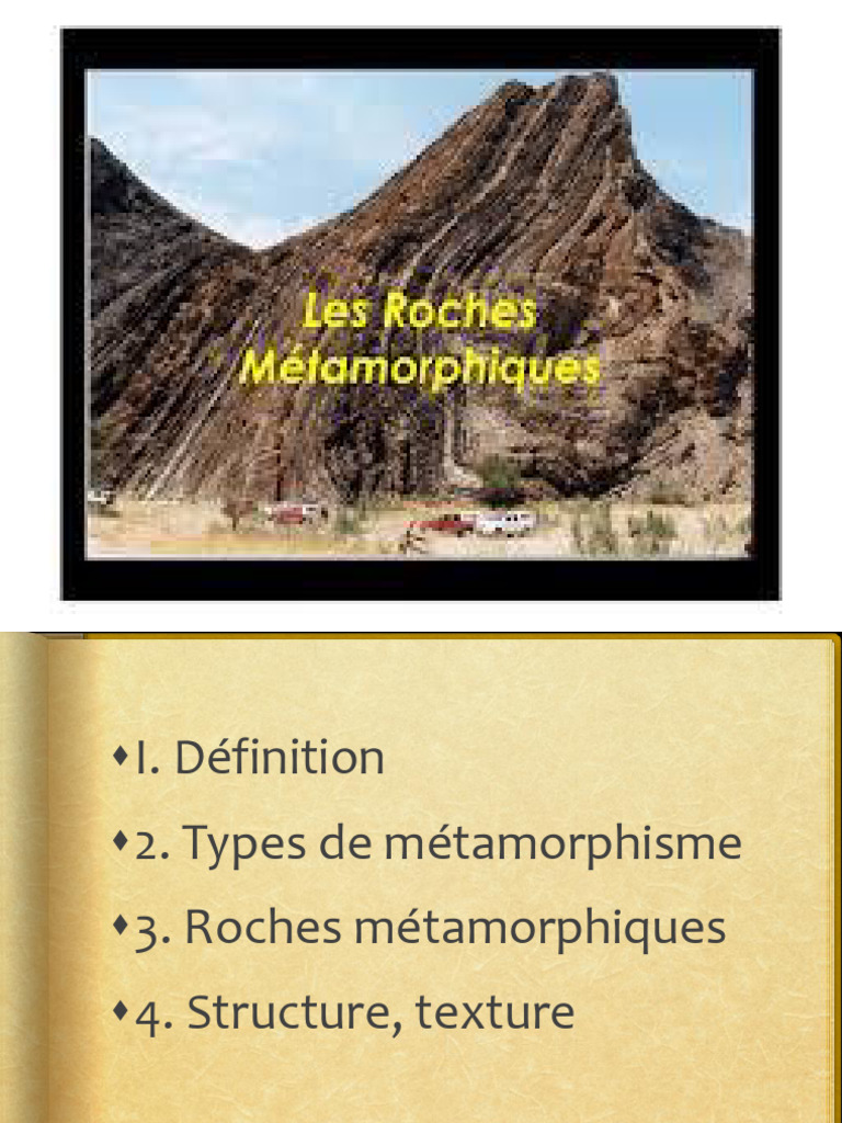 Chapitre 6 les roches métamorphiques | PDF